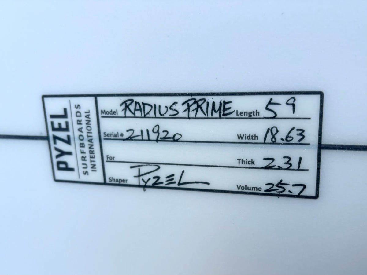 【211920】OUTLET RADIUS PRIME 5-9x18.63x2.31 ROUND FC-3 V-25.7L – Pyzel ...