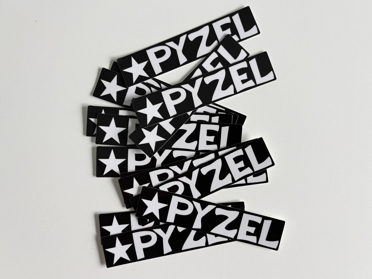 PYZEL ステッカー BLACK （100x20mm) – Pyzel surfboards japan