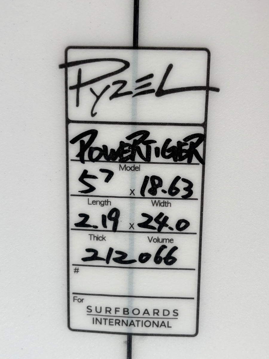 【212095】POWER TIGER 5-7x18.63x2.19 SQ FS-3 V-24.0L – Pyzel surfboards japan